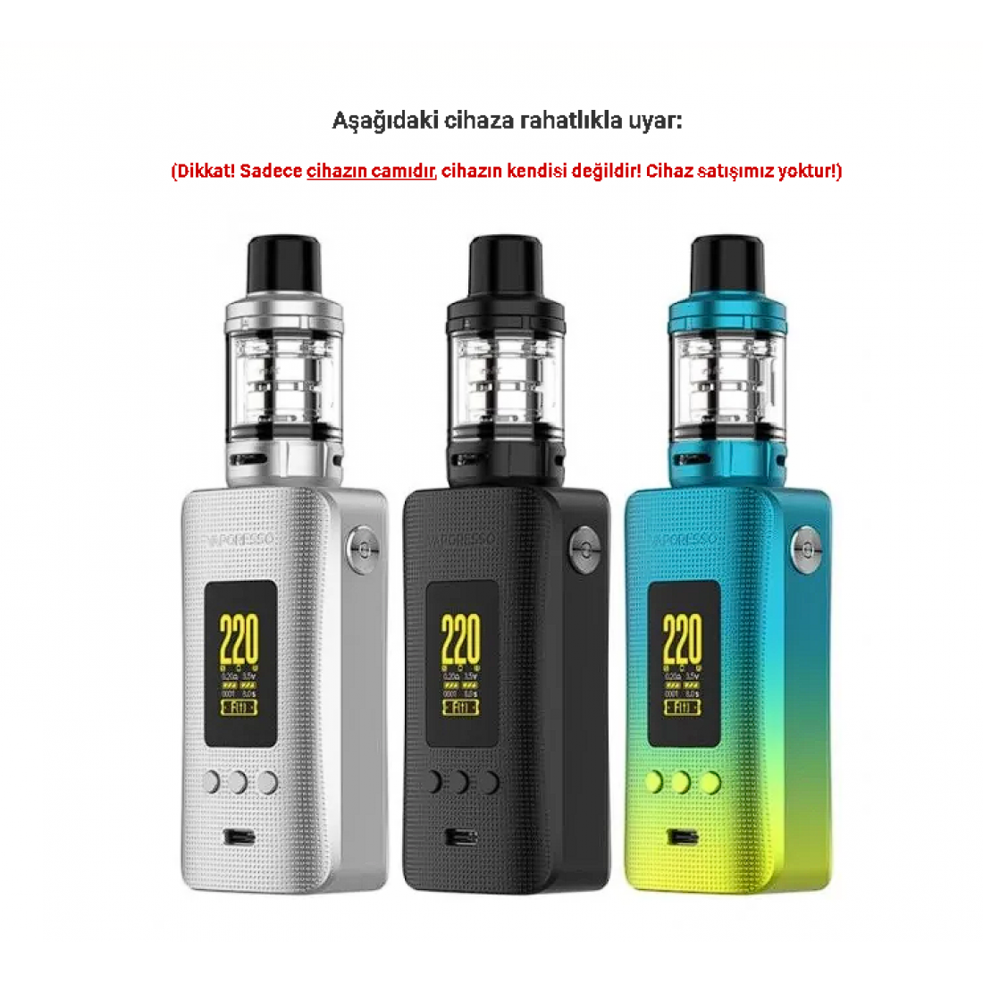 Vaporesso Gen 200 Atomizer Camı - Vaporesso Gen 200 Cam