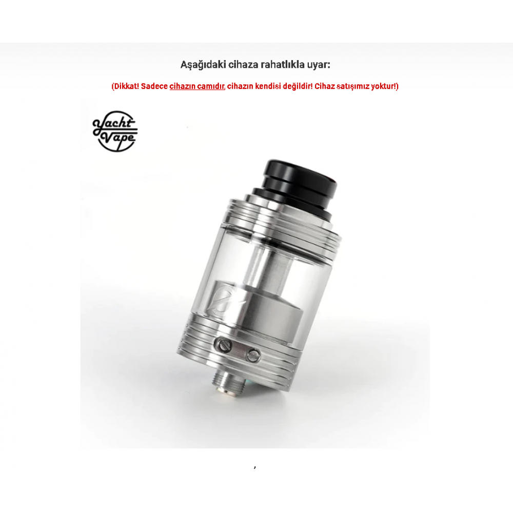 Yachtvape Eclipse Dual RTA Atomizer Camı - Eclipse Dual Cam