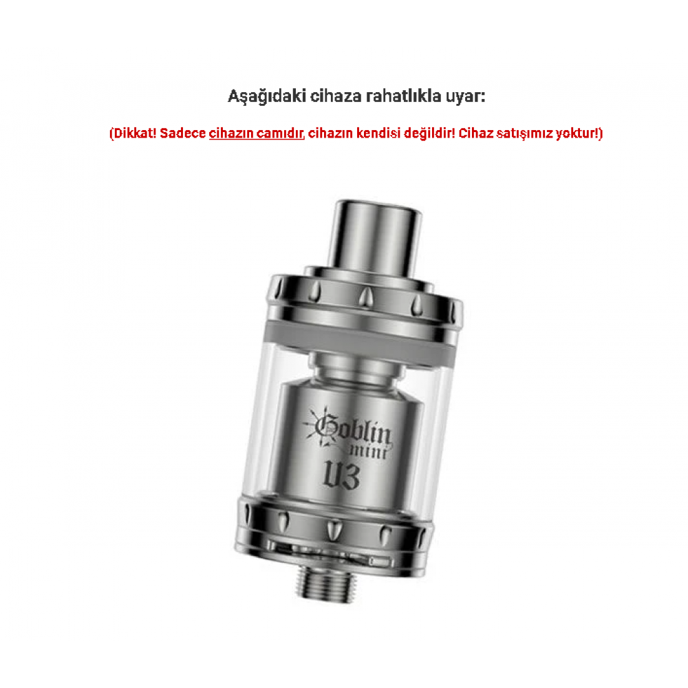 UD Goblin Mini v3 RTA Atomizer Camı - Goblin Mini v3 Cam