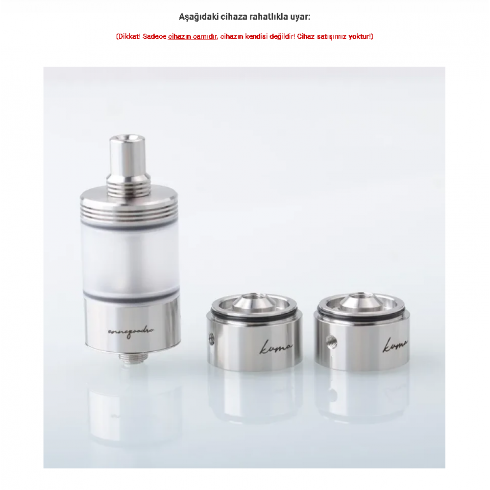 Ulton Kuma RTA Atomizer Camı - Kuma Cam