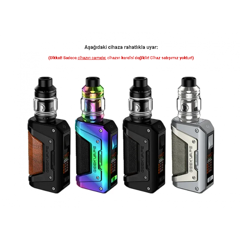 GeekVape L200 Atomizer Camı - Geek Vape L200 Cam
