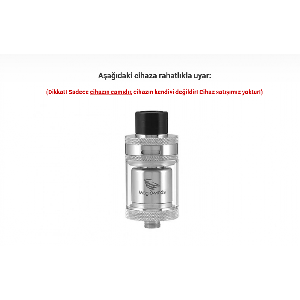 Oumier Magic Winds RTA Atomizer Camı