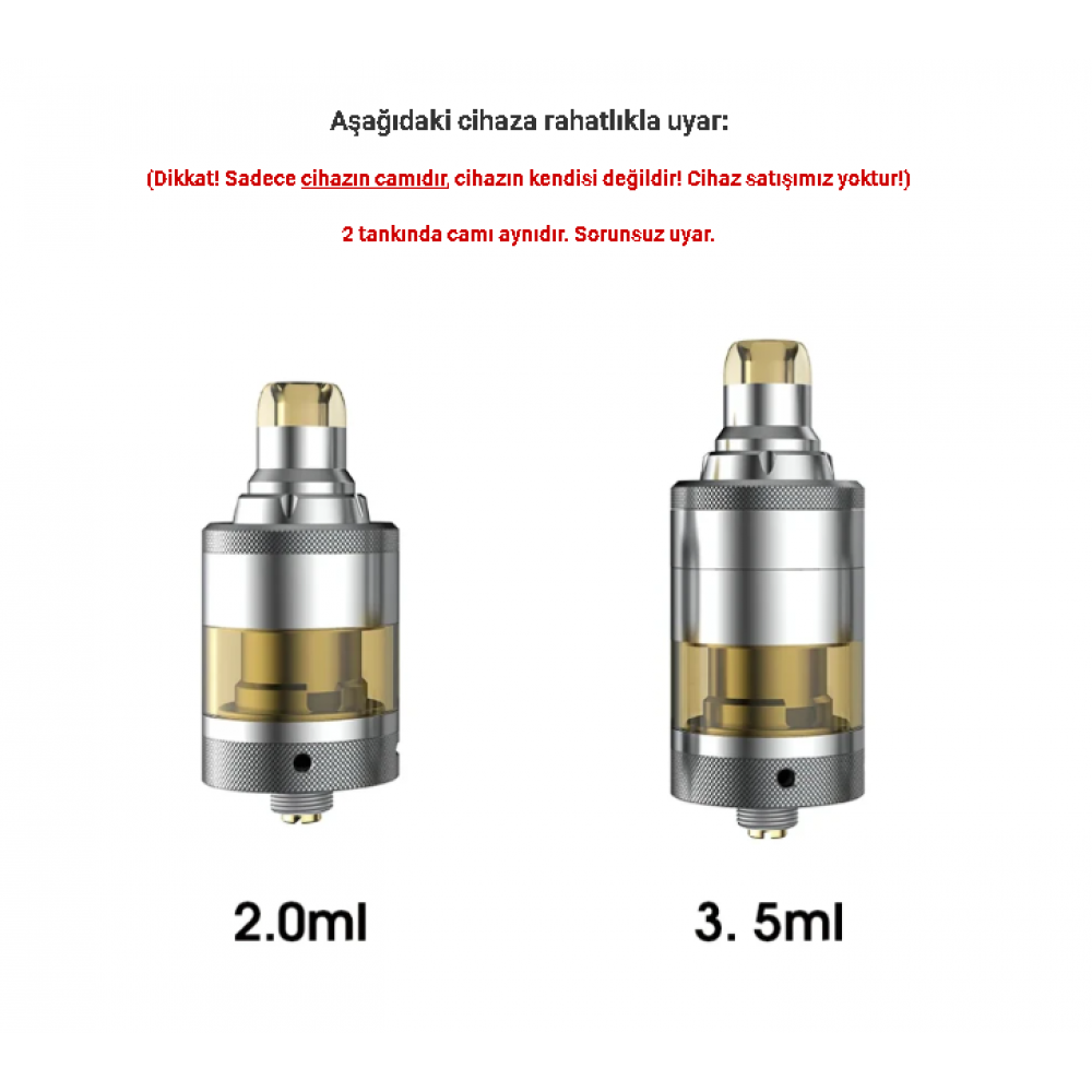 Yachtvape Pandora MTL RTA Atomizer Camı - Pandora Cam