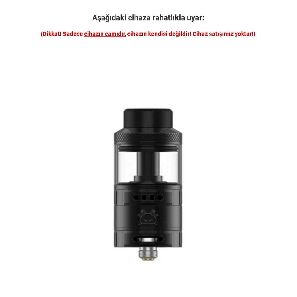 HellVape Fat Rabbit Solo RTA Atomizer Camı - Fat Rabbit Solo Cam
