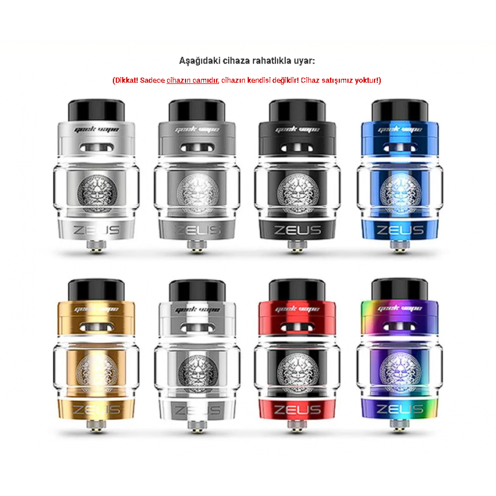GeekVape Zeus Dual RTA Atomizer Camı