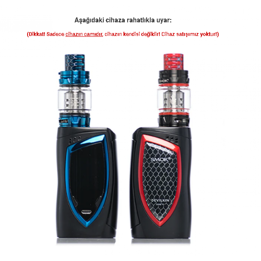 Smok Devilkin 225W Atomizer Camı - Devilkin Cam