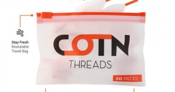 Cotn Threads Pamuk - Fitil Pamuk | 20 Adet (Orijinal)